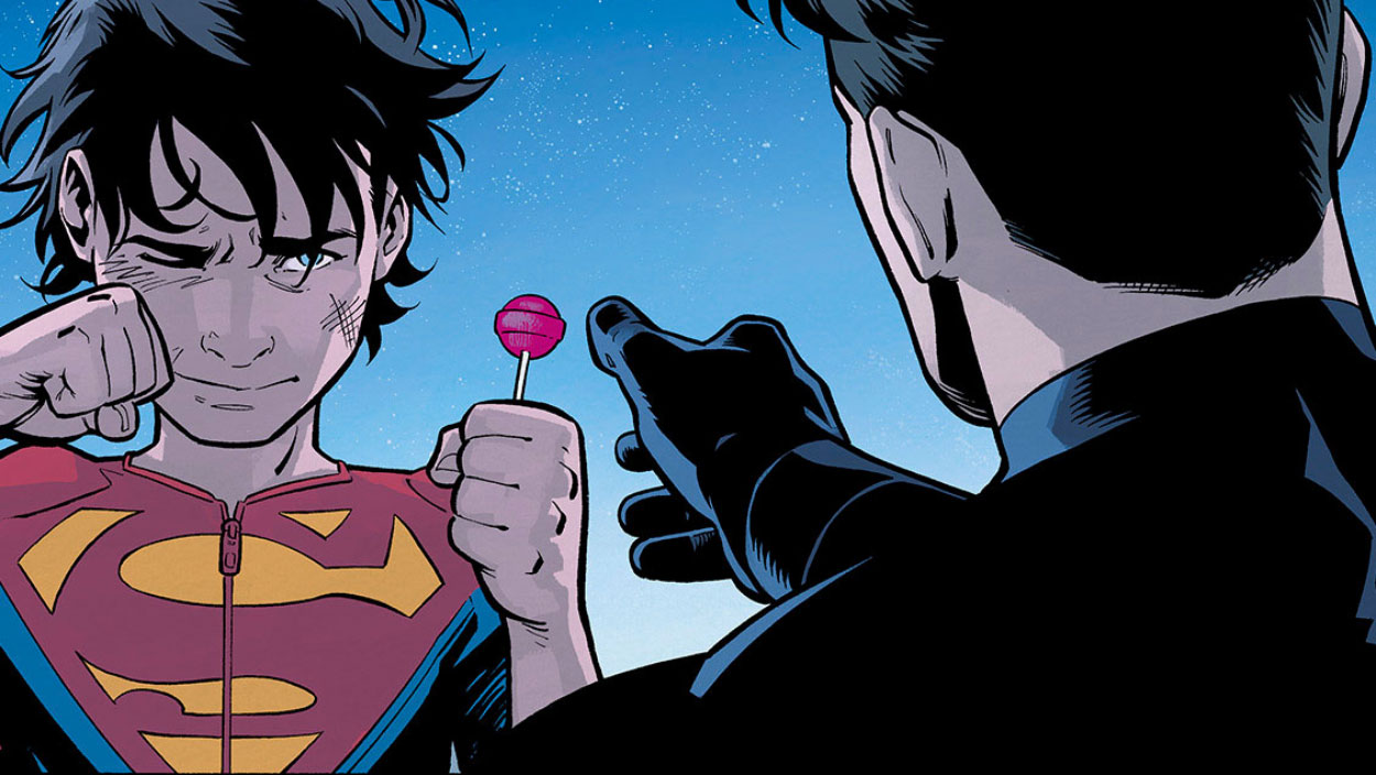 Jon Kent and Dick Grayson share heartfelt moment in upcoming comic ...