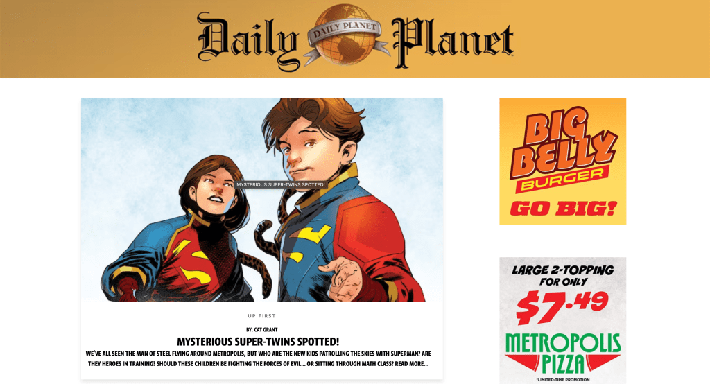 DC Comics launches Daily Planet webpage - Daily Planet