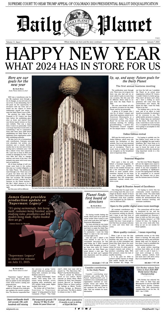 Volume 11, Issue 1 - Daily Planet