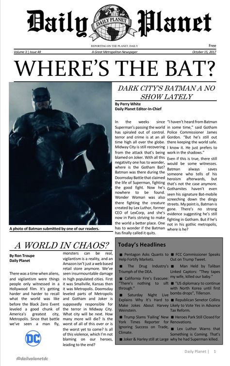 Volume 4, Issue 19 - Daily Planet